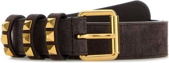Valentino Garavani Femme, Accessoires, Brun, Taille: 90 CM Ceinture Flaneuse en Su&egrave;de 30 mm Valentino Garavani