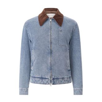 Ami Surchemise effet vintage - Homme - Vestes - Bleu - Taille: L