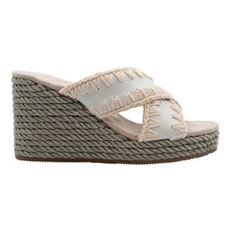 Mou Sandalen mit Keilabsatz - - Shoes - Damen - Wei&szlig; - 40 EU
