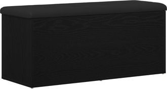 vidaXL Vidaxl - Banc de Rangement Chêne noir 102 x 42 x 45 cm Bois dingénierie