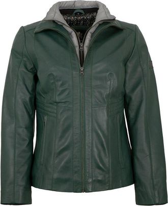 Otto Kern Lederjacke Beate OTTO KERN - Damen Lederjacke Lammnappa grün