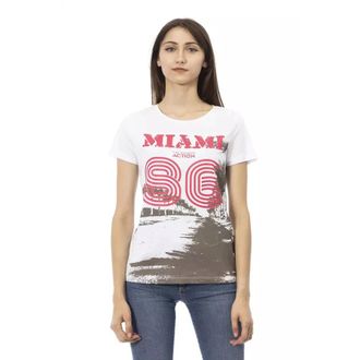 Trussardi Action Kurzarm-T-Shirt - - Tops - Damen - Wei&szlig; - XS