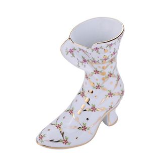 Healifty Keramik High Heel Schuh Deko Vase Tischdekoration Blumengef&auml;&szlig; Stifthalter 100x45x110mm