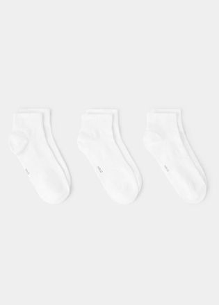 Mango Lot 3 paires de chaussettes coton blanc - Homme - 40-42 - MANGO MAN