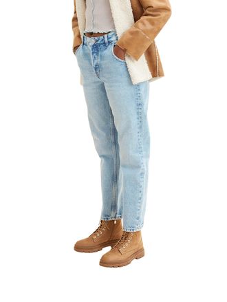 Tom Tailor Damen 1035809 Mom Jeans, 10152-Mid Stone Bright Blue Denim, 30