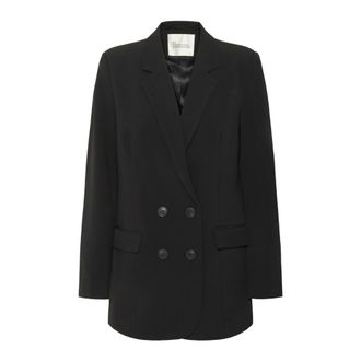 MY ESSENTIAL WARDROBE Ma&szlig;geschneiderter Blazer in Schwarz - - Jackets - Damen - Schwarzk - 2XL