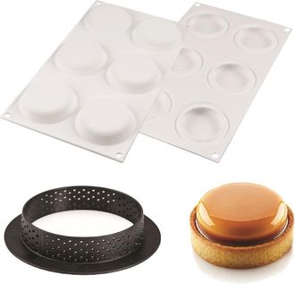 Silikomart Silikonform, Silikon, Weiß, 80x20mm