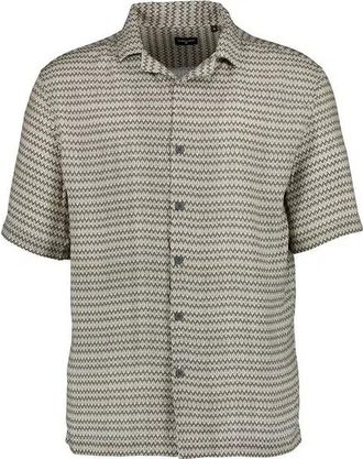 Strellson Herren Kurzarmhemd grün Viskose