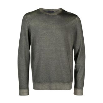 Fay Rundhals-Strickware - - Knitwear - Herren - Gr&uuml;n - L