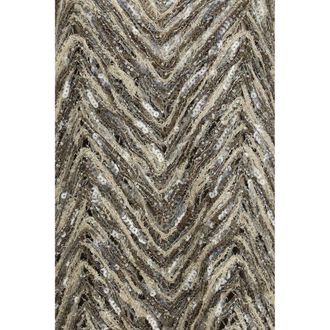 Brunello Cucinelli Sequin Herringbone Dress - Beige