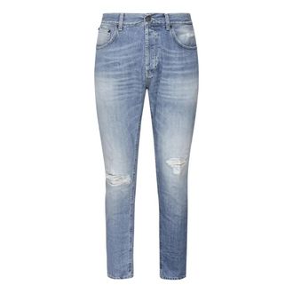 Dondup Blaue Slim Fit Jeans Niedrige Taille - - Jeans - Herren - Blau - W32
