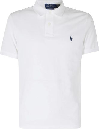 Polo Ralph Lauren Homme, Tops, Blanc, Taille: S Custom Slim Fit Mesh Polo