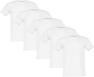 Fruit Of The Loom Original T Shirt 5er-Pack Herren, Wei&szlig; (White), 3XL