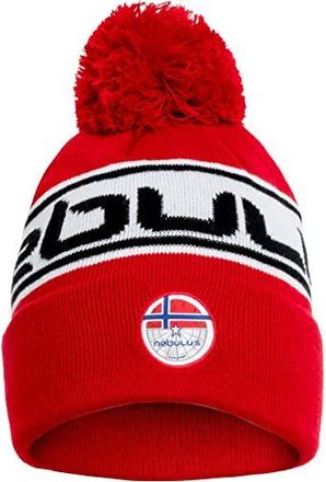 Nebulus Bonnet Blake unisexe dhiver chaud et élégant - Rouge - Taille unique, rouge, Taille unique