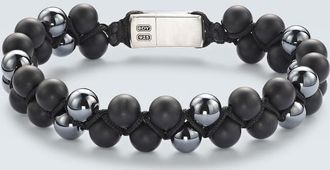 David Yurman Armband Spiritual Beads mit Sterlingsilber und Onyx