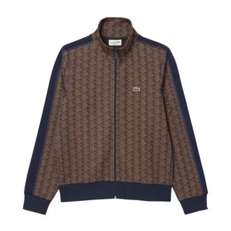 Lacoste Homme, Sweatshirts et sweats &agrave; capuche, Brun, Taille: M SweaT-shirt z zamkiem Monogram