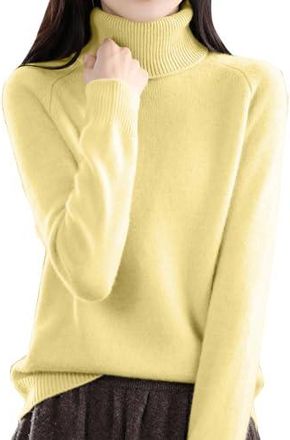 Generic Hauts &agrave; col roul&eacute; &agrave; manches longues pour femmes - Sous-v&ecirc;tements thermiques couleur unie - Pull-over - V&ecirc;tements thermiques pour femmes - Pulls chauds