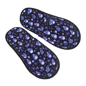 Generic Slippers Cr&acirc;ne Fleur Violette Unisexe Pantoufles Doux Maison Slippers Pour Automne Int&eacute;rieur Homme M