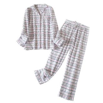 Generic Ensemble de pyjama pour femme en coton - Pyjama dhiver tendance gaufr&eacute; de couleur unie, haut &agrave; col rond et pantalon long, sweats &agrave; capuche doux avec p