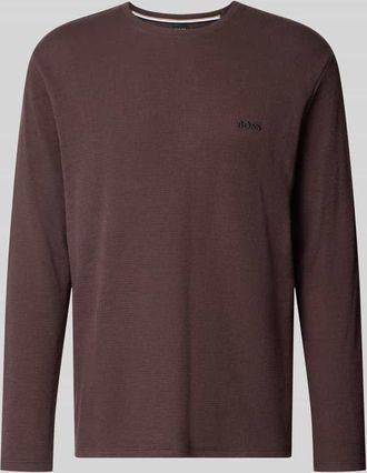 HUGO BOSS Regular Fit Langarmshirt aus Baumwoll-Mix