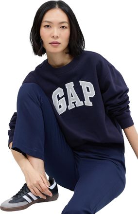 GAP Damen Heritage Sweatshirt, Marineblaue Uniform, S