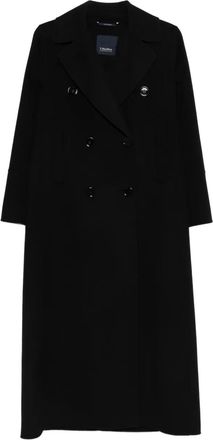 Max Mara Doppelreihiger Custodi Mantel - Schwarz