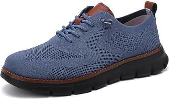 Generic Chaussures urbaines ultra confortables, baskets Oxford décontractées décontractées avec dessus en maille respirante, robe légère et douce pour la marc