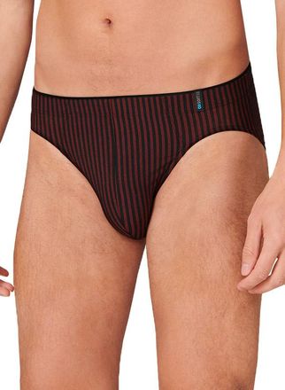 Schiesser Herren Slip braun Viskose gestreift
