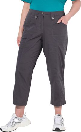 Ulla Popken Damen große Größen Übergrößen Plus Size 7/8-Cargohose, Krempelriegel, Komfortbund