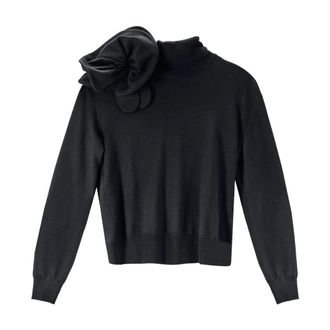 Moschino Maglia Dolce Vita Fiore - - Knitwear - Damen - Schwarzk - S