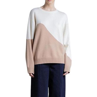 Kaos Jacquard Rundhals-Pullover - - Knitwear - Damen - Mehrfarbig - L