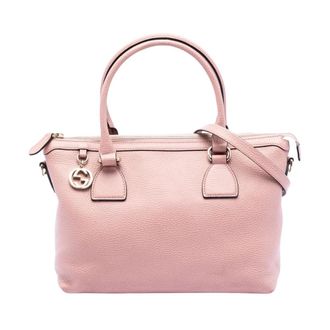 Gucci Pre-owned Leder Umh&auml;ngetasche - - Pre-owned - Damen - Rosa - ONE SIZE