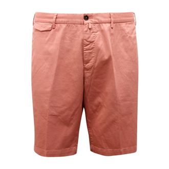 PT01 Pt01, Homme, Shorts, Rose, Taille: L Bermuda Stretch Cotton Shorts