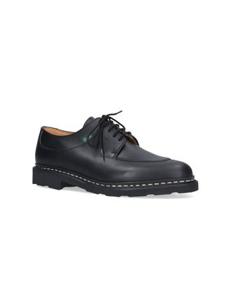 Paraboot Mens Flat Shoes Black Calf Leather