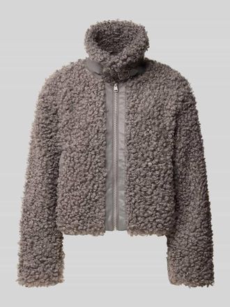 Only Teddyjacke mit hohem Kragenmodell