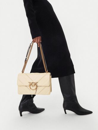 Pinko Handtasche PINKO Love One Classic Light Dc Al 25-26 PLTT 104549 A2OS &Eacute;cru