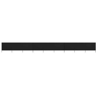 vidaXL 9-teiliges Windschutzgewebe 1200 x 120 cm Schwarz Vidaxl