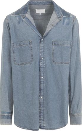 Maison Margiela Homme, Chemises, Bleu, Taille: XL Chemise en denim