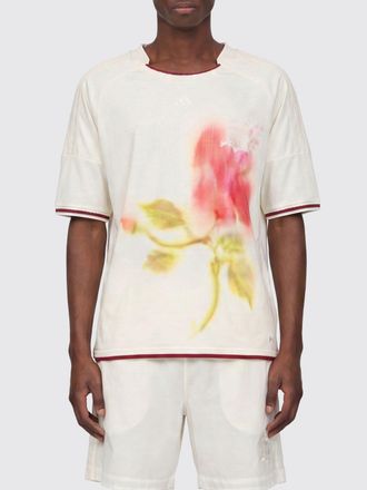 adidas T-shirt &agrave; fleurs x Wales Bonner avec encolure asym&eacute;trique