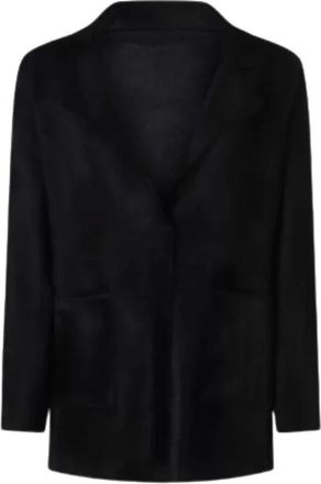 D.exterior Femme, Vestes, Noir, Taille: 40 FR Blazer &agrave; Revers Crant&eacute;s