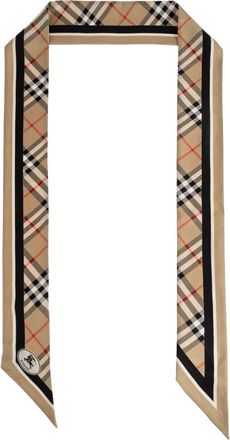 Burberry unisex, Accessoires, Beige, Taille: ONE Size Foulard en soie