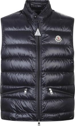 Moncler Homme, Vestes, Bleu, Taille: 2XL Gui Quilted Down Vest