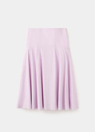 Mango Jupe midi &eacute;vas&eacute;e violet clair/pastel - Femme - 32 - MANGO