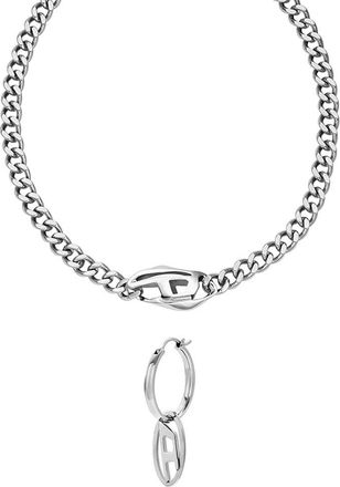 Diesel Herren-Edelstahlkette-Schmuck-Set