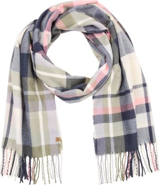 Camel Active Damen Karoschal mit Fransen Nachtblau, womenswear-OS