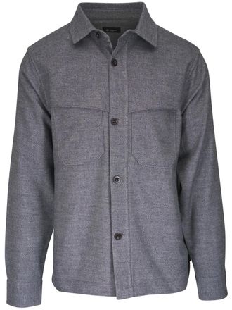 AG - Adriano Goldschmied Klassisches Twill-Hemd - Grau