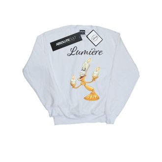 Disney Beauty And The Beast Be Our Guest Sweatshirt f&uuml;r Damen (Wei&szlig;)