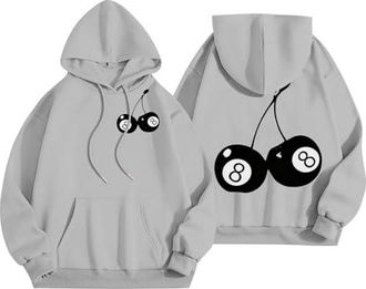 Generic Sweat &agrave; capuche pour femme avec poche - Surdimensionn&eacute; - Confortable - Manches longues - D&eacute;contract&eacute; - Tendance - Graphique - Pull de sport dext&eacute;rieur