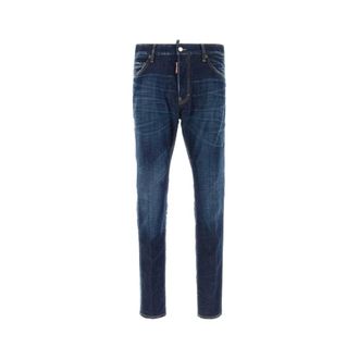 Dsquared2 Distressed Wash Denim Jeans - Homme - Jeans - Bleu - Taille: 3XL