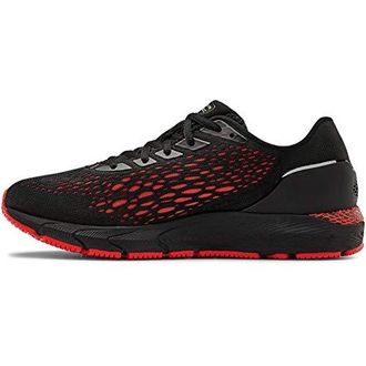 Under Armour Chaussures de Course 3022586 pour Homme, Noir (005)/Rouge Versa, 42 EU